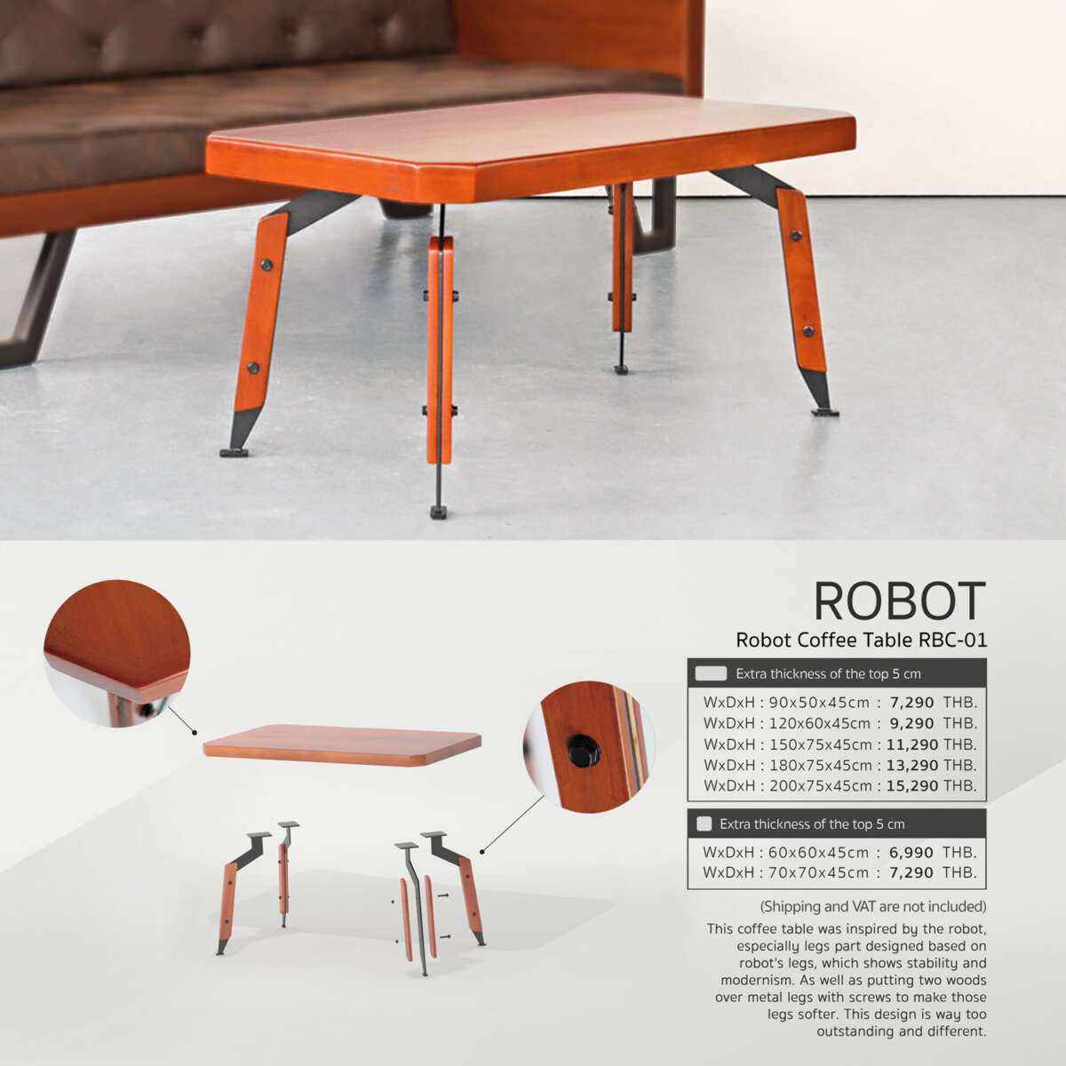 Rifle Center Table (RBC-01) – Modern Design
