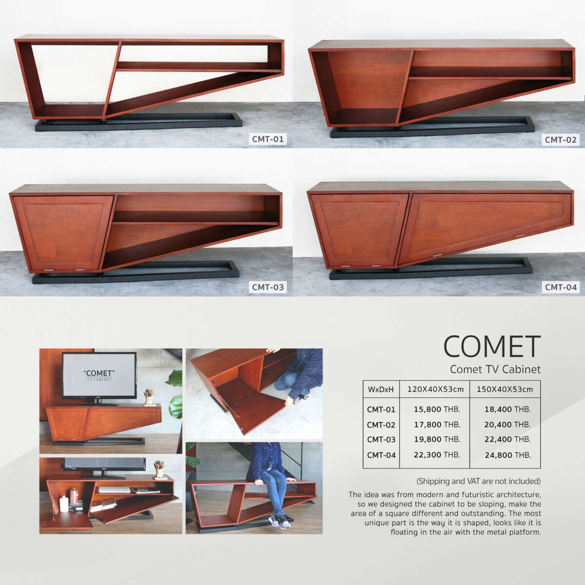Comet TV Stand (CMT 01-04) – Modern and Versatile